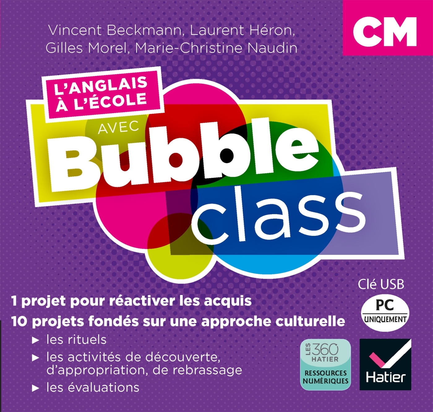 HATIER L'ANGLAIS A L'ECOLE AVEC BUBBLE CLASS CM CLE USB | Pichon