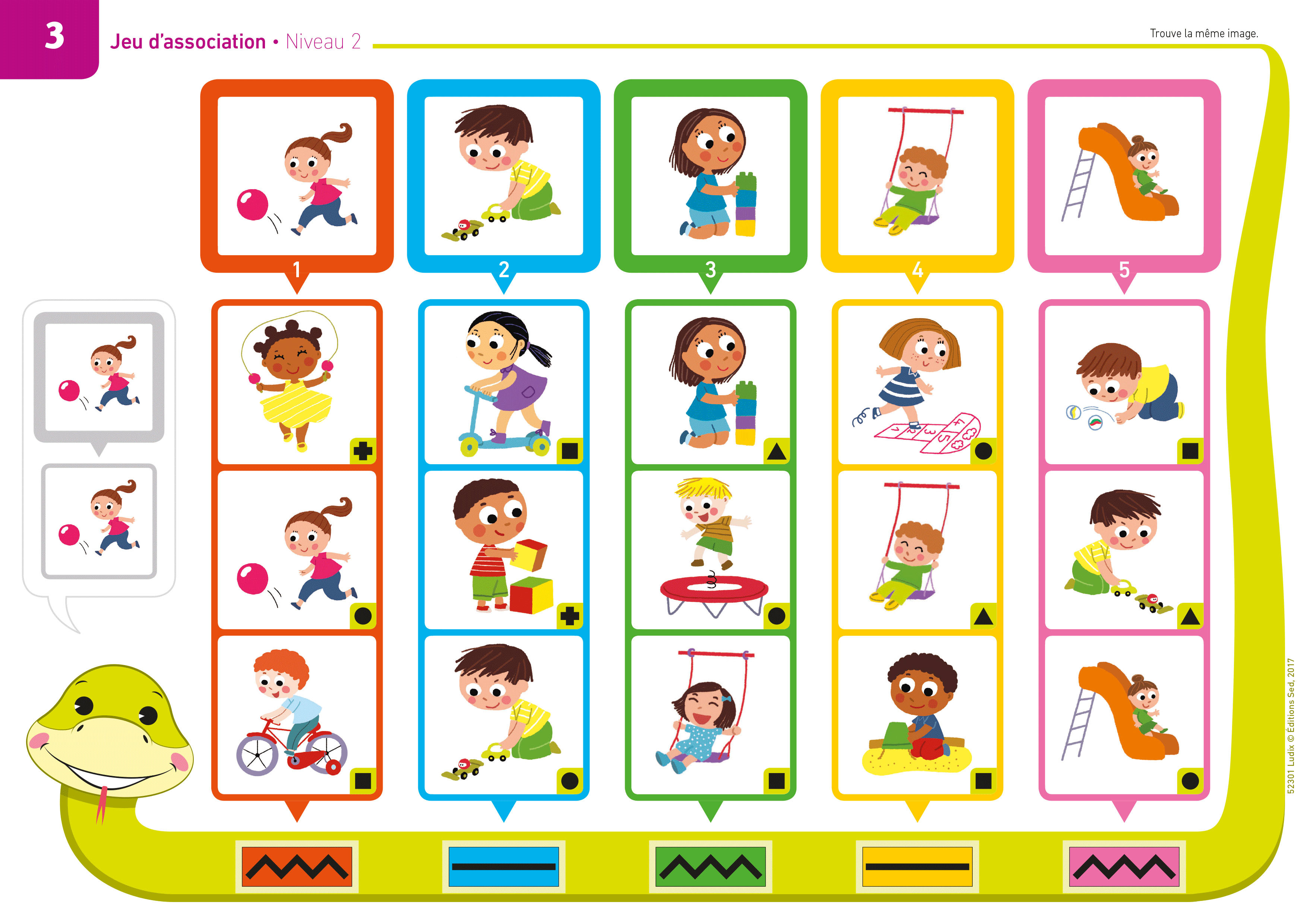 LUDIX-JEUX ASSOCIATION 1 VERS LE LANGAGE -PS | Pichon