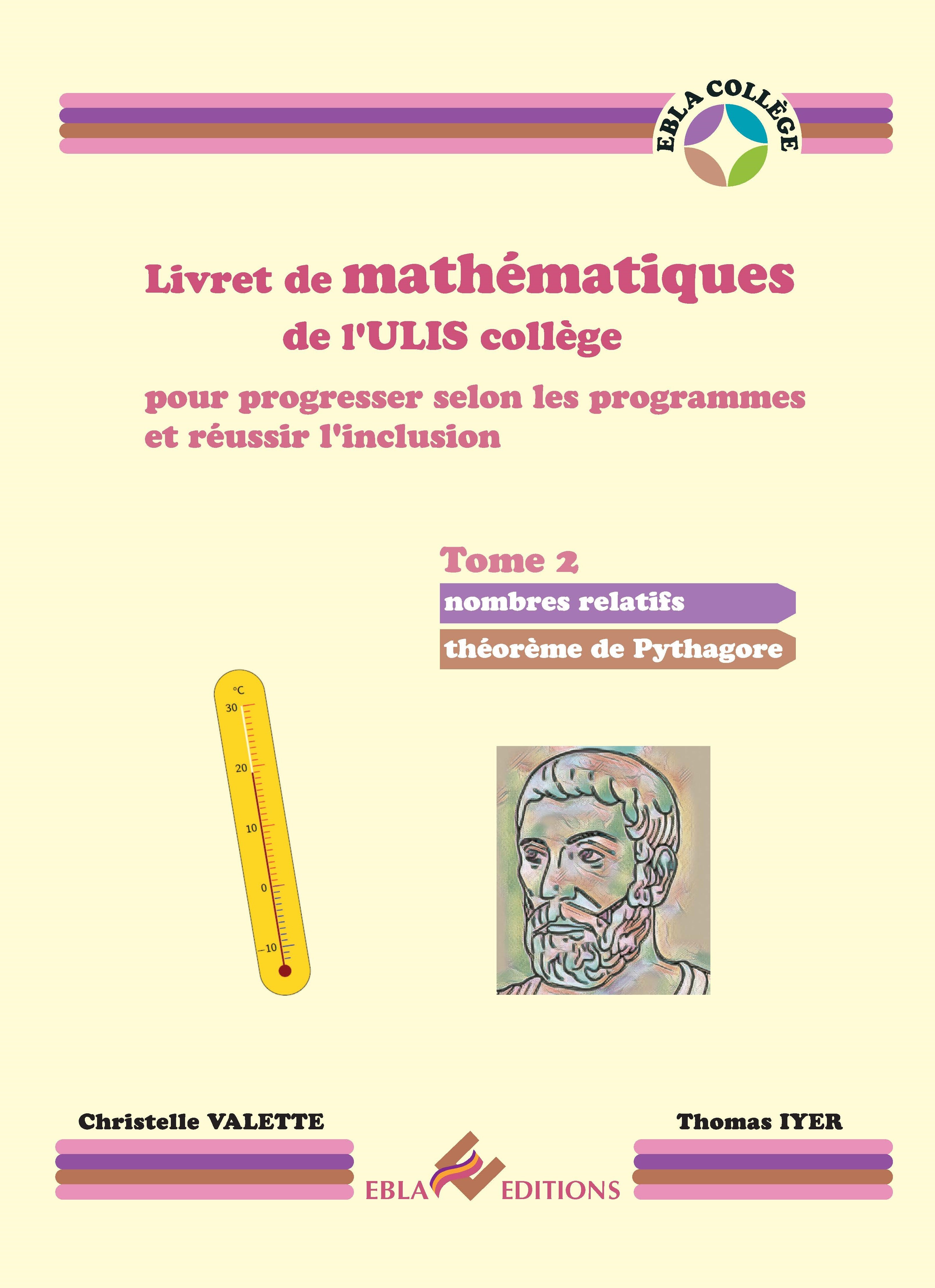 LIVRET DE MATHEMATIQUES DE L'ULIS COLLEGE TOME 2 | Pichon