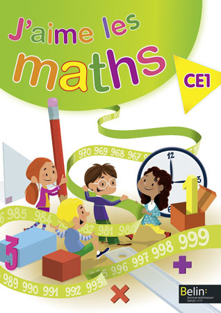 9782701182698 J'aime les maths CE1 cahier livre | Pichon