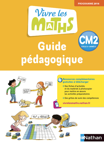 9782091241784 Vivre les maths CM2 Guide pédagogique Edit.2018 | Pichon
