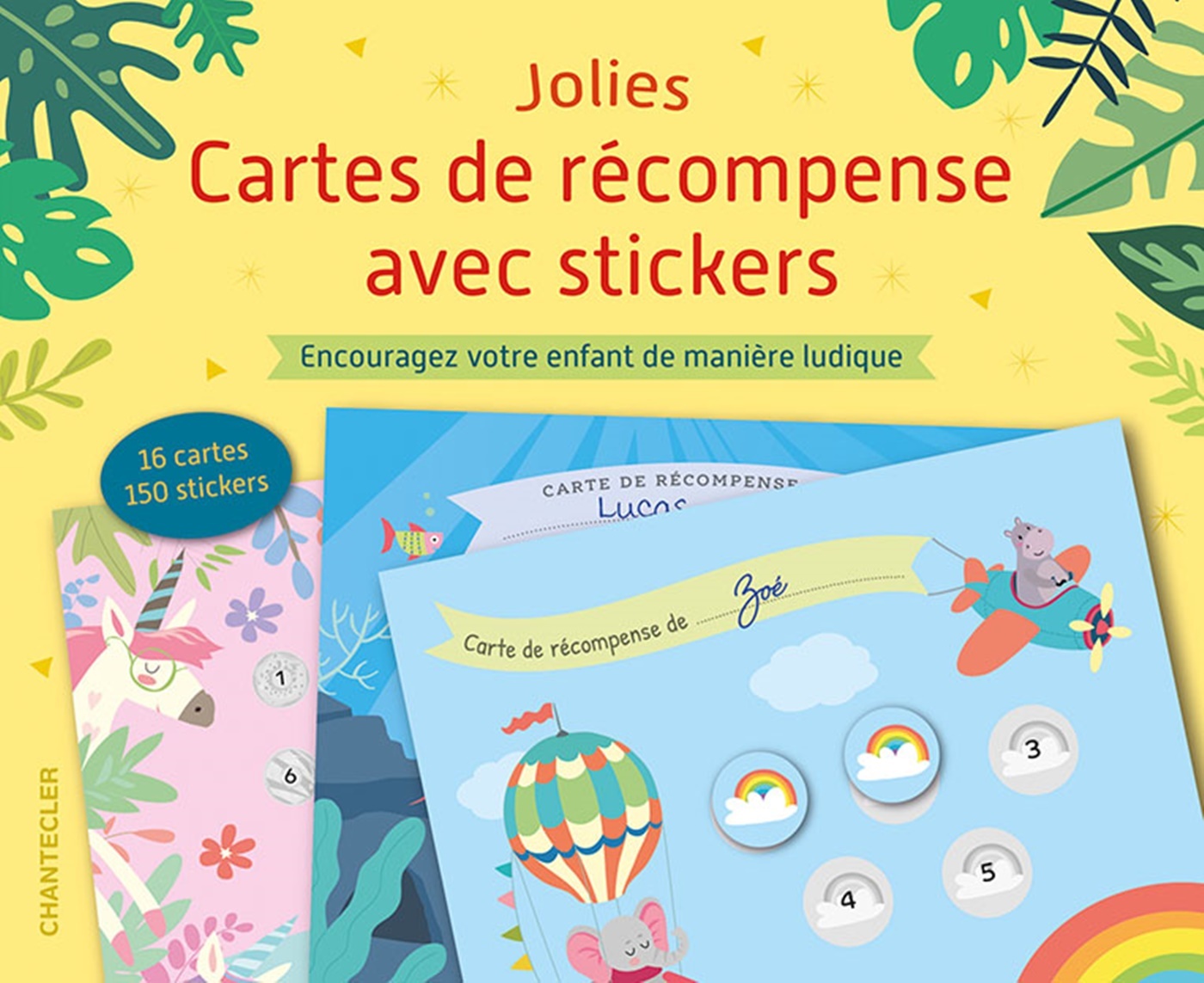 JOLIES CARTES DE RECOMPENSE AVEC STICKERS | Pichon