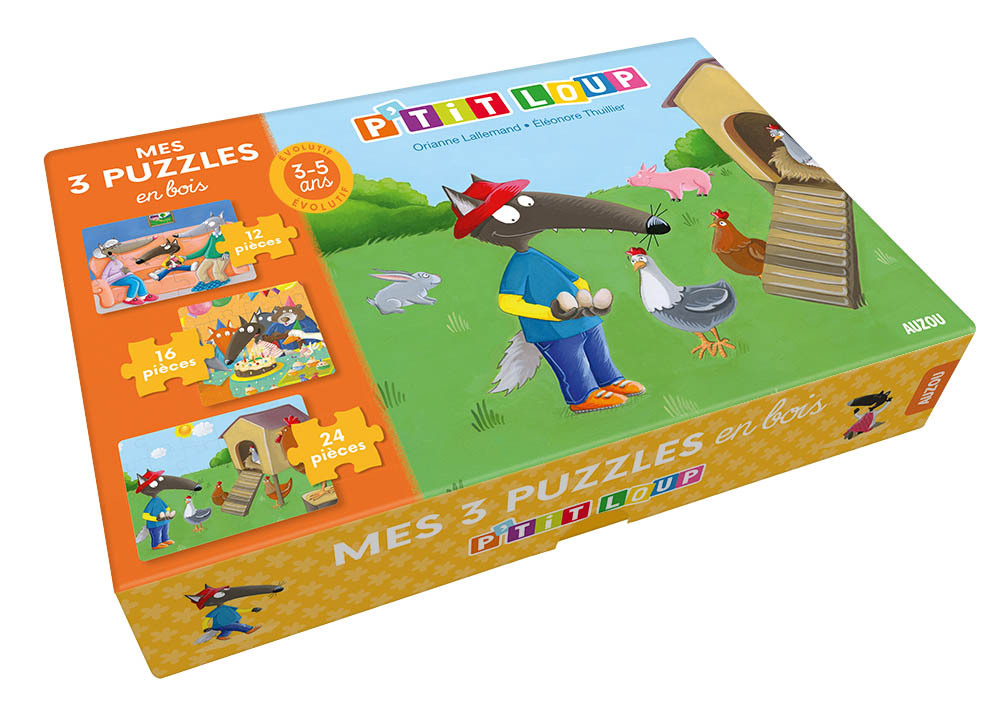 P'TIT LOUP - PUZZLE EN BOIS | Pichon